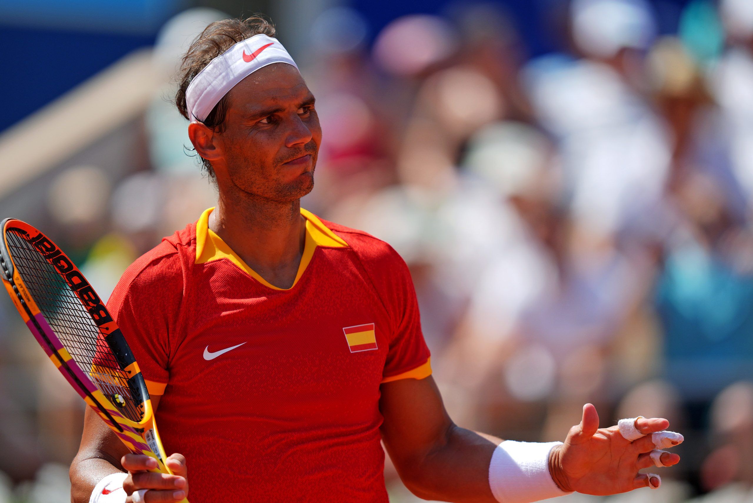 Rafael Nadal plays strip tennis against models - Outsports