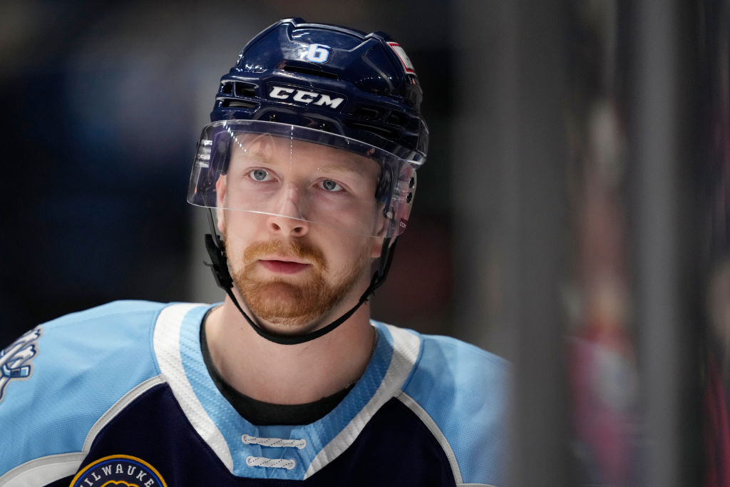 Luke Prokop plays for Milwaukee Admirals, first out gay AHL player ...