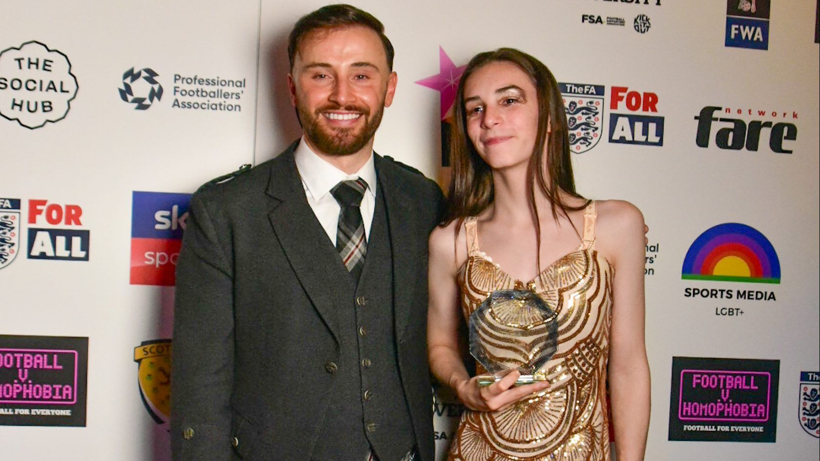 Trans teen's speech is Football v Homophobia Awards highlight - Outsports
