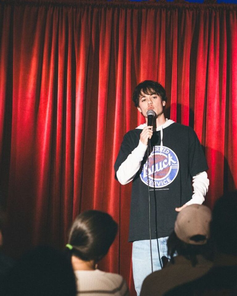 Trans comic connects with audiences about life as trans athlete - Outsports