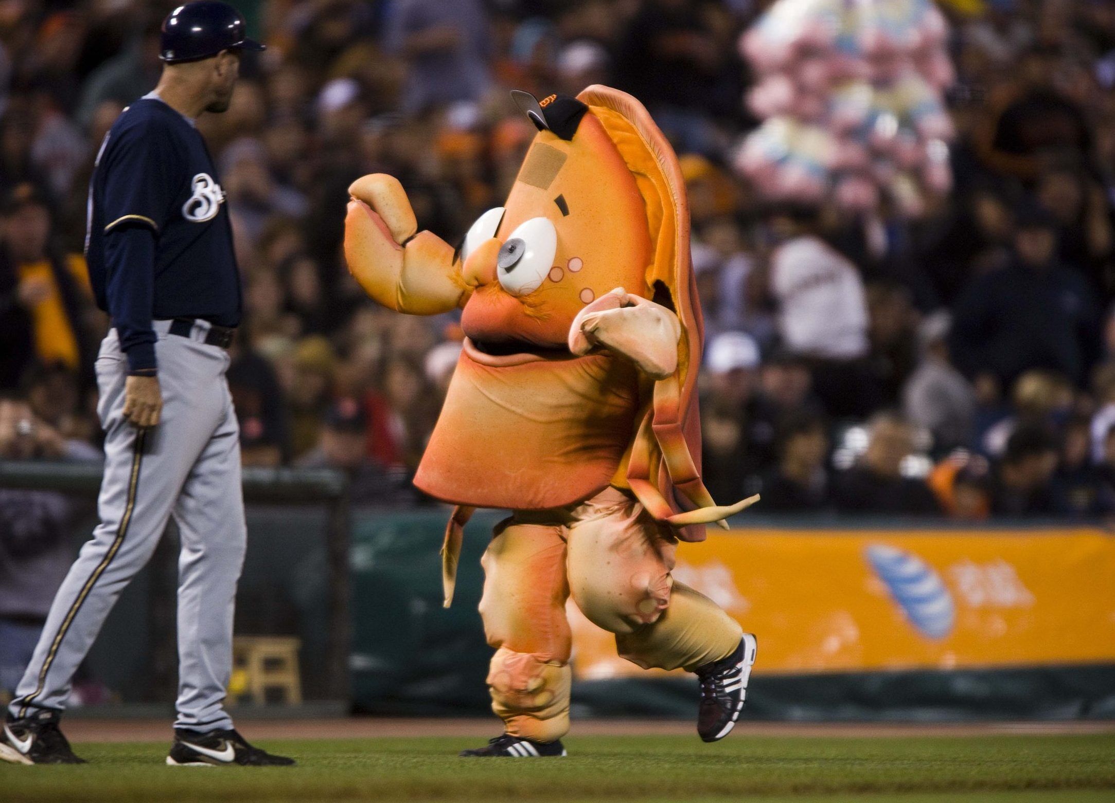 S.F. Giants embraced camp with anti-mascot Crazy Crab - Outsports