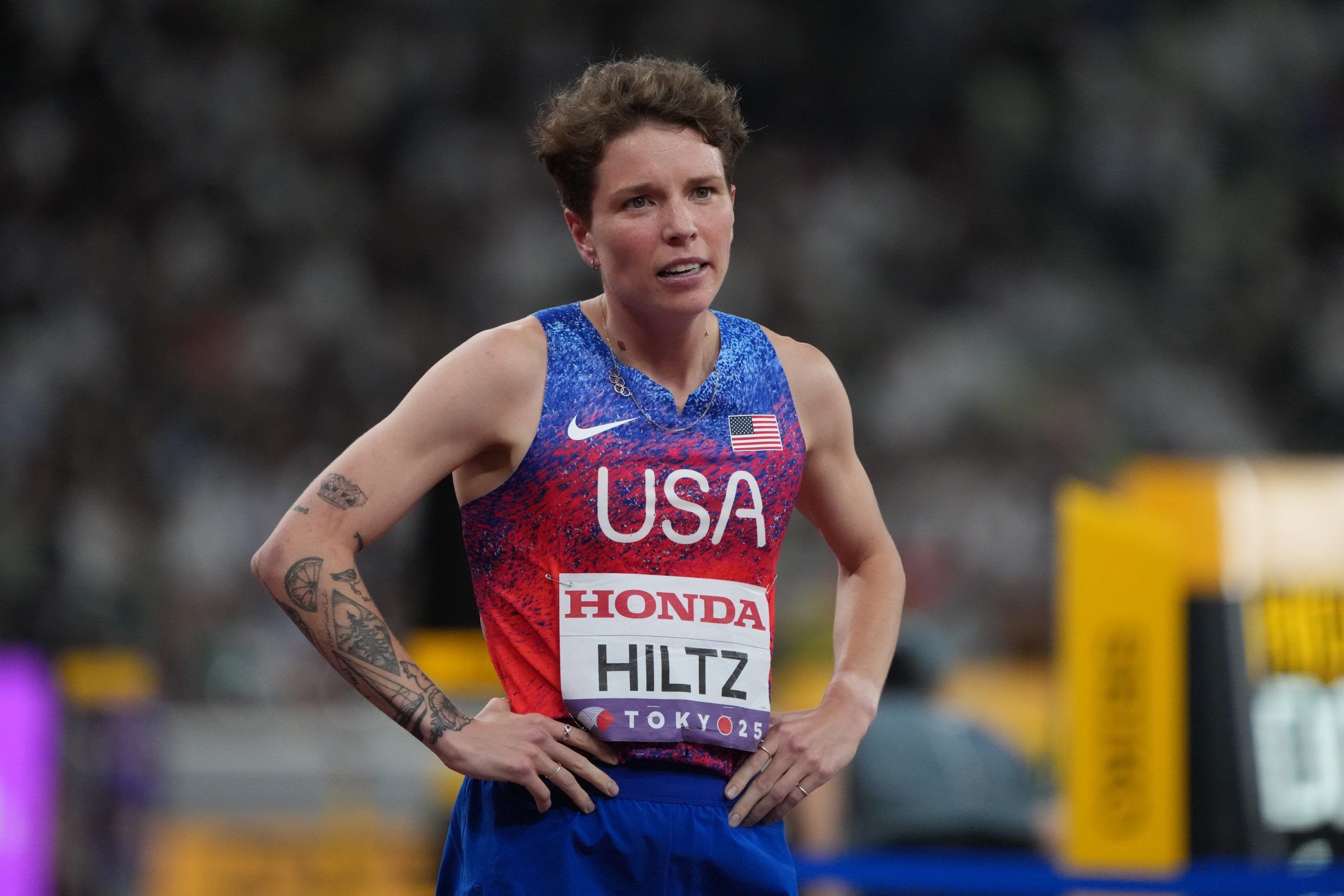 Trans athlete Nikki Hiltz barely misses podium at World Champs - Outsports